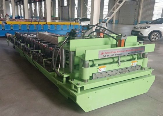 High Speed Glazed Tile Roll Forming Machine Siemens PLC Control 12 Rollers