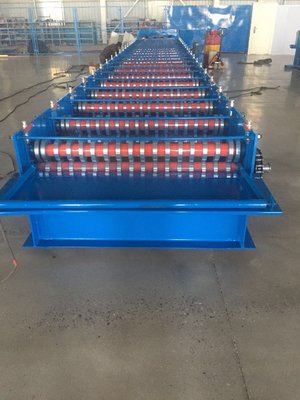 HC57 Deck Floor Roll Forming Machine for Russian and Uzbekistan 20 Rows Of Rollers with frequecy converter 5.5kw