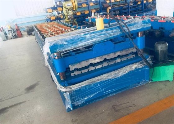 840  ibr Roll Forming Machine cold rolling mill blue color 3kw hydraulic power 250H large frame for metal sheet