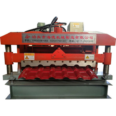 4kw 800 Color Steel Roll Forming Machine 1'' Chain Converter Board Thickness 18mm