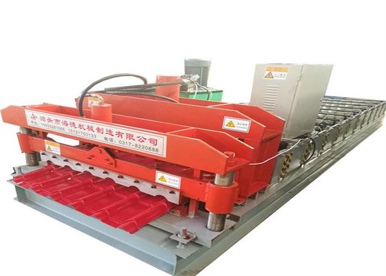 4kw 800 Color Steel Roll Forming Machine 1'' Chain Converter Board Thickness 18mm