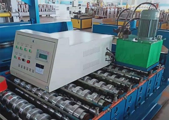 Steel Sheet Roller Shutter Door Making Machine PLC Control System 350H Main Frame