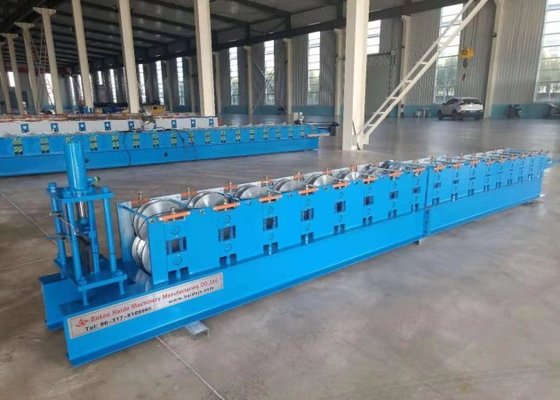 Hydraulic Mold Cutting Gutter Roll Forming Machinery Main Power 4KW