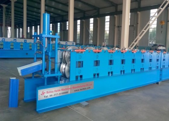 Cold Roll Forming Half Round Gutter Machine / Aluminium Gutter Making Machine