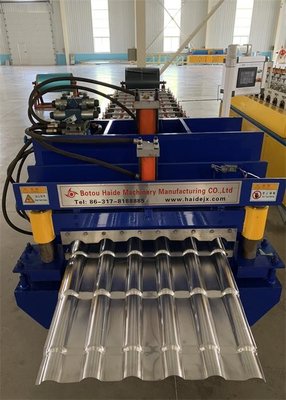 380v Roofing Panel Sheet Making Machine 70mm Shaft For Alu - Alloy And Zinc Sheet