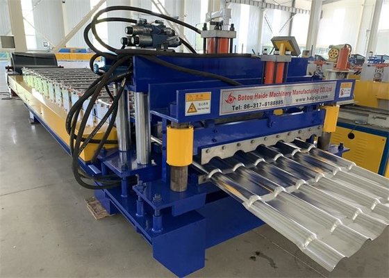 380v Roofing Panel Sheet Making Machine 70mm Shaft For Alu - Alloy And Zinc Sheet