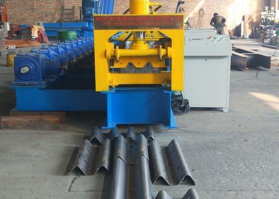 Type 310 Gear Driven Highway Guardrail Roll Forming Machine 37kw Reducer Power And GCr15 Roller