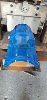 3KW Ridge Cap Roll Forming Machine For Color Steel Sheet , 0.3-0.6mm Thickness