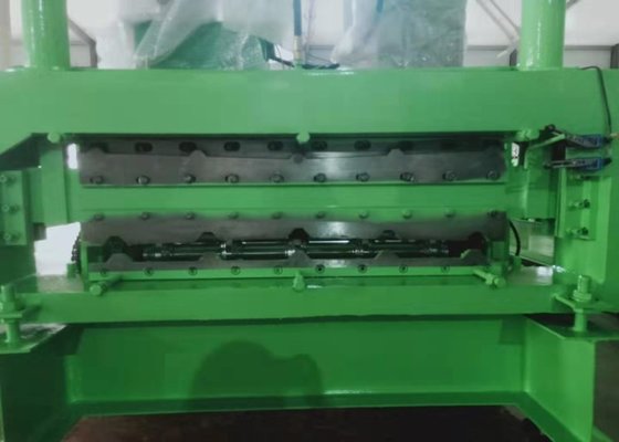 Steel Sheet Profile Tile Wall Panel Double Layer Roll Forming Machine Feeding Width 1000mm