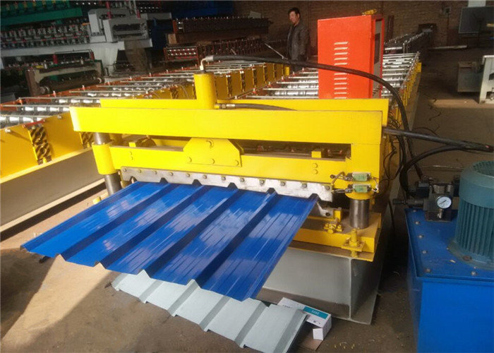 2018 Hot market Galvanized Color Steel Roof Panel Roll Forming Machine 8-12m/ Min LC Control