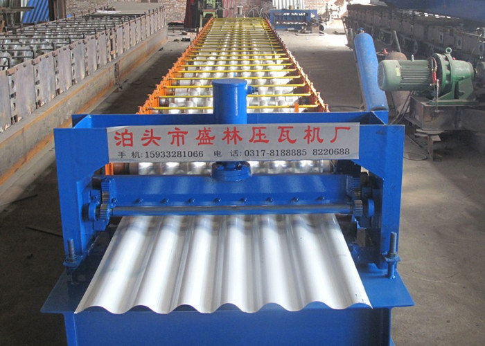 H Shape Frame Roofing Sheet Manufacturing Machine 12-15m / mins For Construction