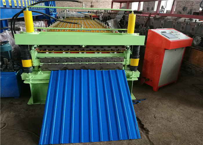 IBR Double Layer Roll Forming Machine , Corrugated Sheet Rolling Machine 18/16 Rows
