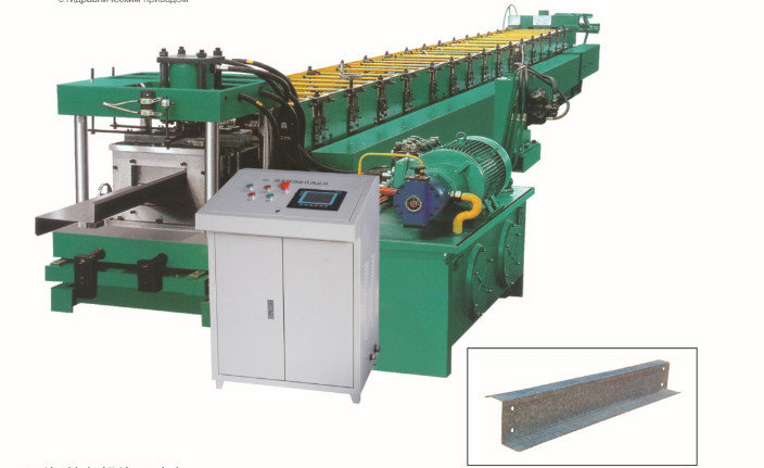 Interchangable CZ Purlin Roll Forming Machine , Metal Stud Roll Former Various Sizes