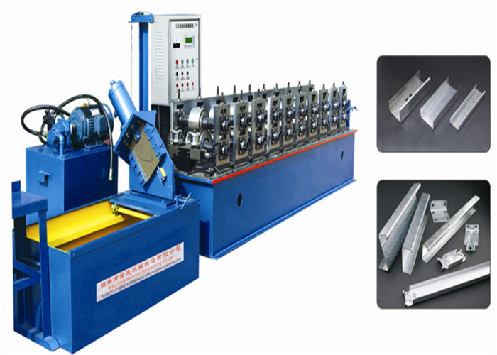 High Speed C Z V U Channel Roll Forming Machine 12-15m/ Min For Roof Ceiling