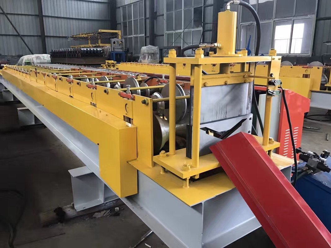 Metal Sheet Rain Cap Gutter Roll Forming Machine 300H Beam Frame High Speed