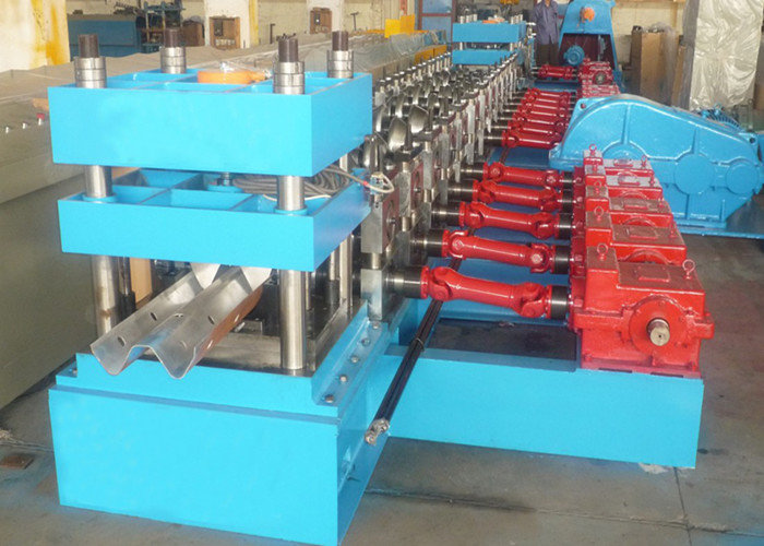 2 Waves Highway Guardrail Roll Forming Machine Gear Box Transmission High Speed