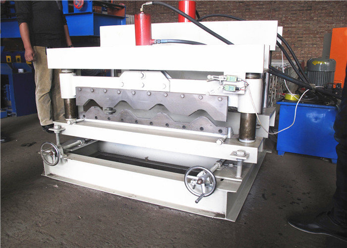 760 Glazed Tile Roll Forming Machine , Roof Step Tile Roll Forming Machine 5.5KW