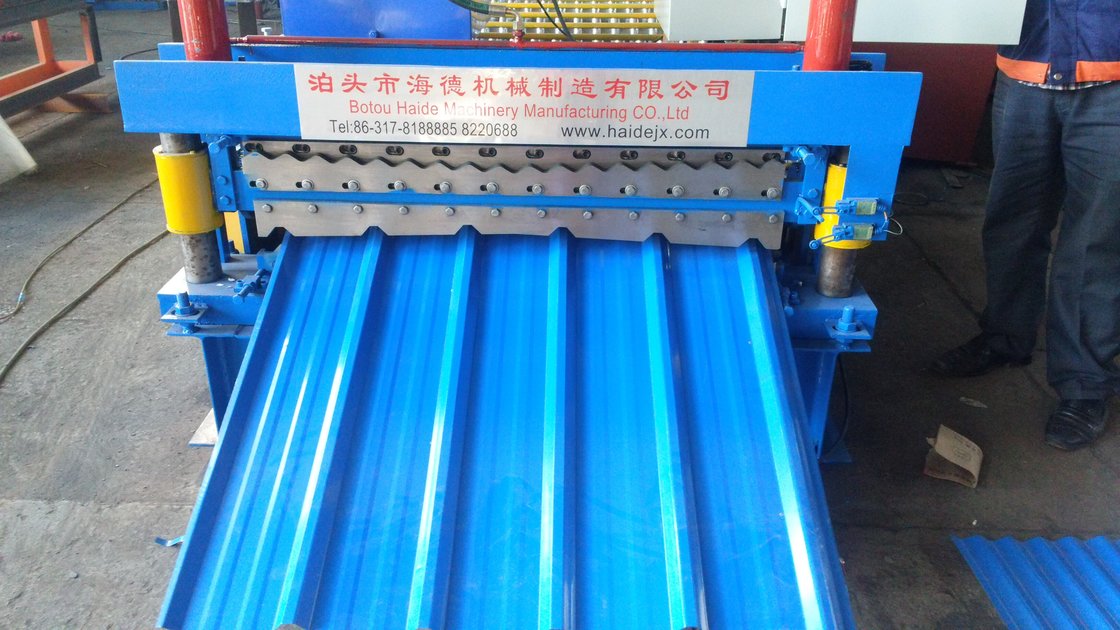 840 IBR Trapezoidal Roll Forming Machine ,tile roof/ceiling, PLC