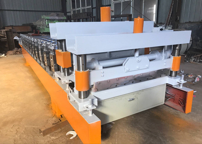Roof / Wall Roller Forming Machine Guide Pillars Cutting Hydraulic Expanding