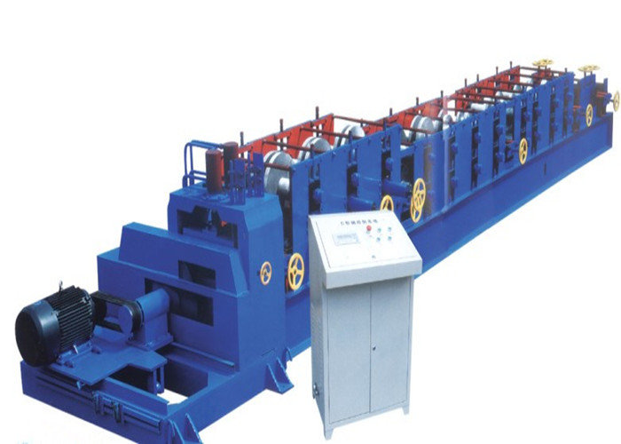 Automatic Color Steel Roll Forming Machine , C Purlin Metal Roofing Machine Fly Cutting