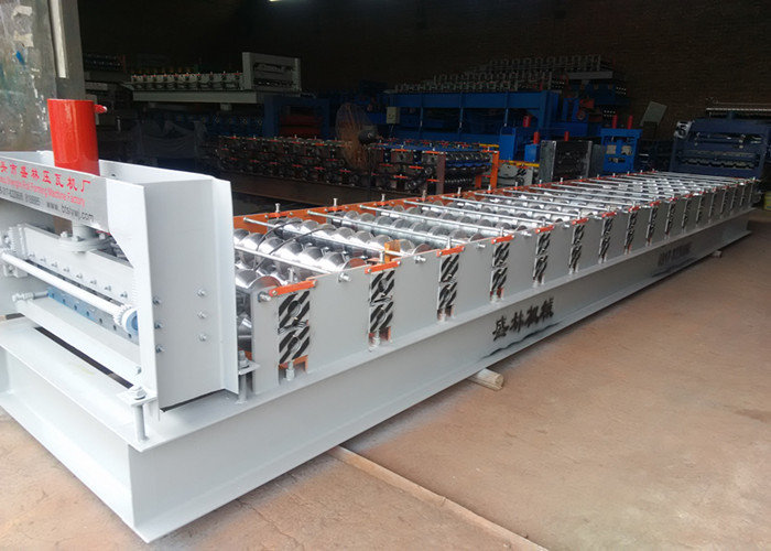 Galvanized Metal Wall Panel Roll Forming Machine Color Steel Material 350H Frame