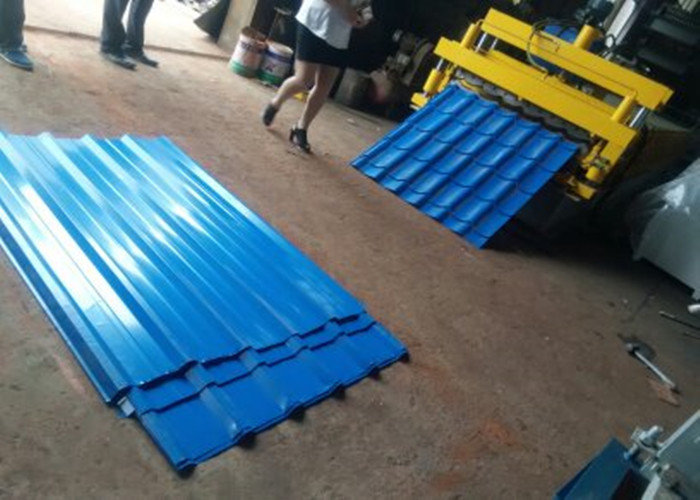 Glazed Tile IBR Double Layer Forming Machine 5.5kw Fit Construction Metal Steel