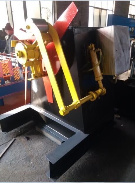 Hydraulic Sheet Decoiling Machine 380v Computer Control With Hold Down Arm