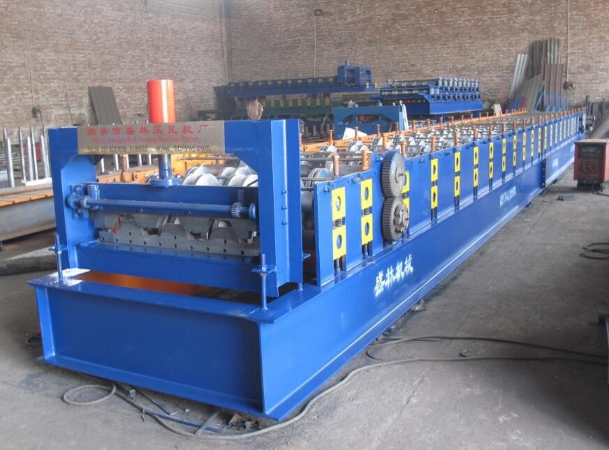 Russia profile Floor Deck Roll Forming Machine 380v 50HZ With PLC Control