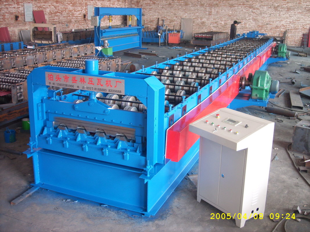 720 Floor Deck Roll Forming Machine 15 KW Power and 400H Main Frame