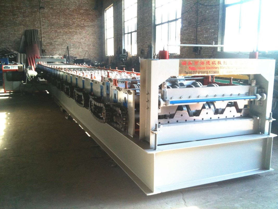 High Power Floor Deck Roll Forming Machine With Thickness 0.8-1.2mm
