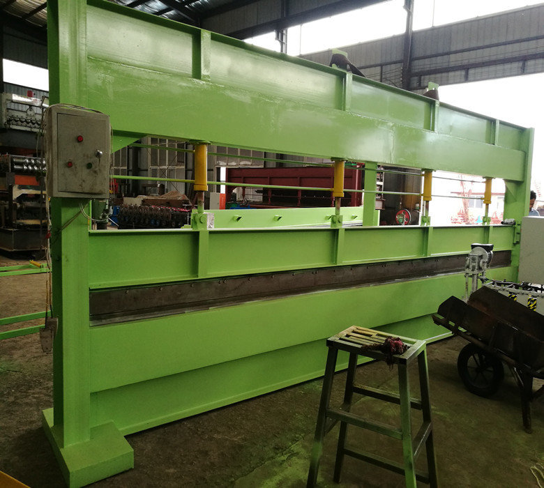 Ibr Corrugated Roof Sheet Metal Decoiler , Hydraulic Bending Machine