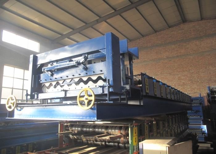 1000mm Feeding Width Glazed Tile Roll Forming Machine Automatic PLC Control