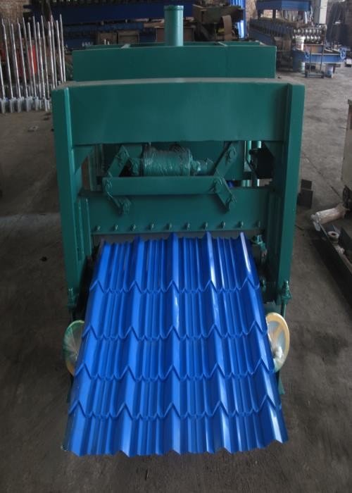 Metal Sheet Glazed Tile Roll Forming Machine For Building Material Production