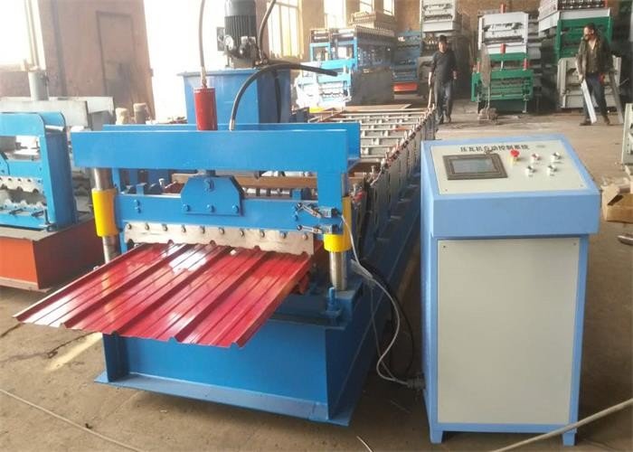 Cr12 Cutter Cold Roll Forming Machine For Galvanized IBR Roof Sheet In Building Material Construction