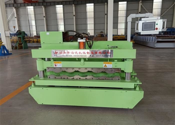 7.5 KW Glazed Tile Roll Forming Machine 3 Phases For PPGI Color Steel Sheet
