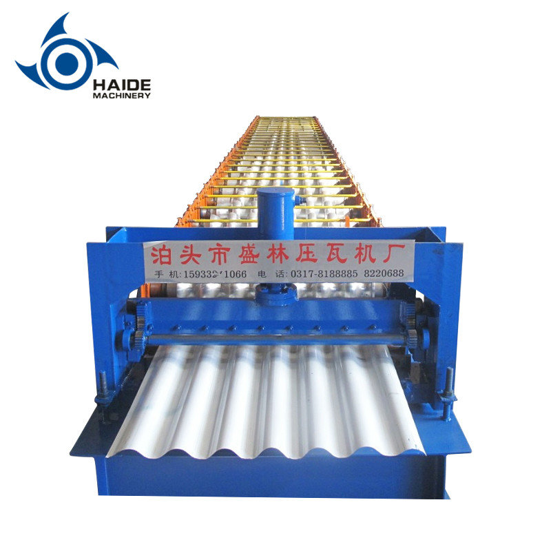 Water Wave Automatic Roll Forming Machine 850 / Steel Sheet Cold Roll Forming Machine