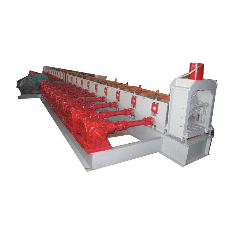 45# shaft PLC Control Highway Guardrail Roll Forming Machine With Hydraulic Cutting System