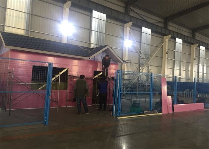 Portable 2 Stories Prefab Steel House Grade 9 Seismic Resistance Easy To Install