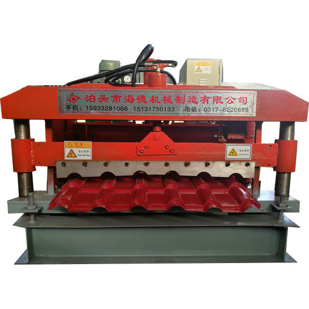 4kw 800 Color Steel Roll Forming Machine 1'' Chain Converter Board Thickness 18mm