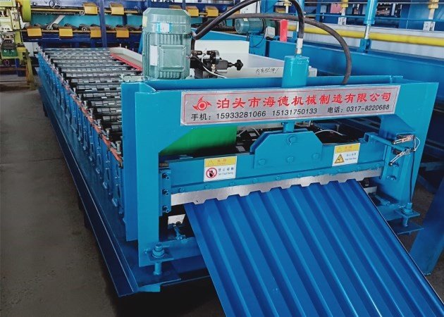 Main Power 4KW Roller Shutter Door Roll Forming Machine 92 Hydraulic Cutting