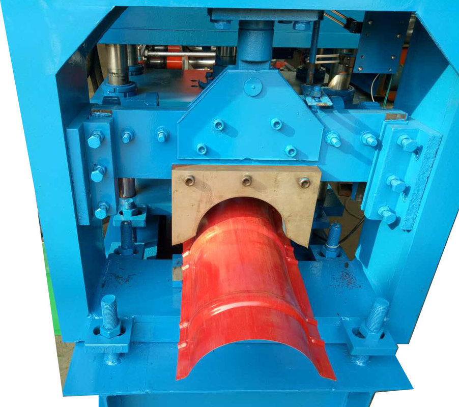3KW Ridge Cap Roll Forming Machine For Color Steel Sheet , 0.3-0.6mm Thickness