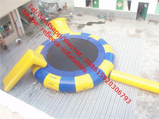 China PVC Tarpaulin cheap  inflatable water trampoline rental for adults and kids supplier