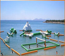 China bouncer gym  crazy water games inflatable sea routes  cheap inflatable water amusement slide supplier