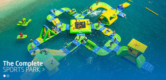 China inflatable water floating playground water amusement park inflatable floating obstacle supplier