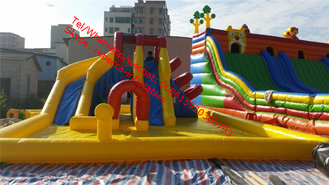 China OEM Renting Kids Commercial Outdoor Inflatable Bounce Houses Water Slides for pools supplier