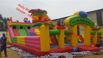 China commercial outdoor jumping and inflatable castles/slides inflatable amusement park  inflatable bouncy castle supplier