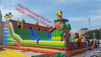 China Giant inflatable amusement park inflatable bouncer  with slide  bouncy castles inflatables  inflatable jumping castle supplier