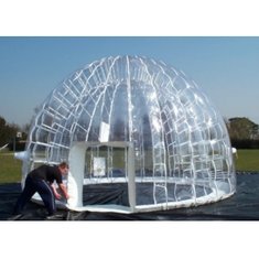 China 1.0mm PVC Inflatable Transparent Tent Inflatable Clear Bubble Tent supplier