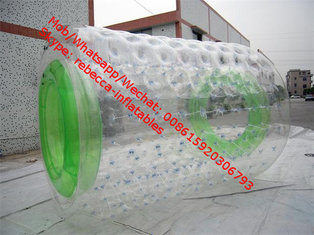 China inflatable water roller with 1.0mm PVC or TPU , Fluorescence inflatable roller supplier