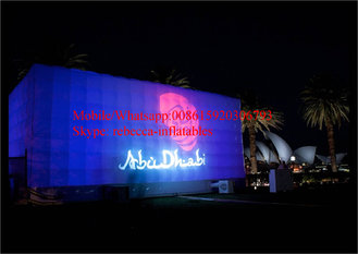 China Waterproof Shade Instant Inflatable Cube Tent With LED Inflatable Event Tent supplier